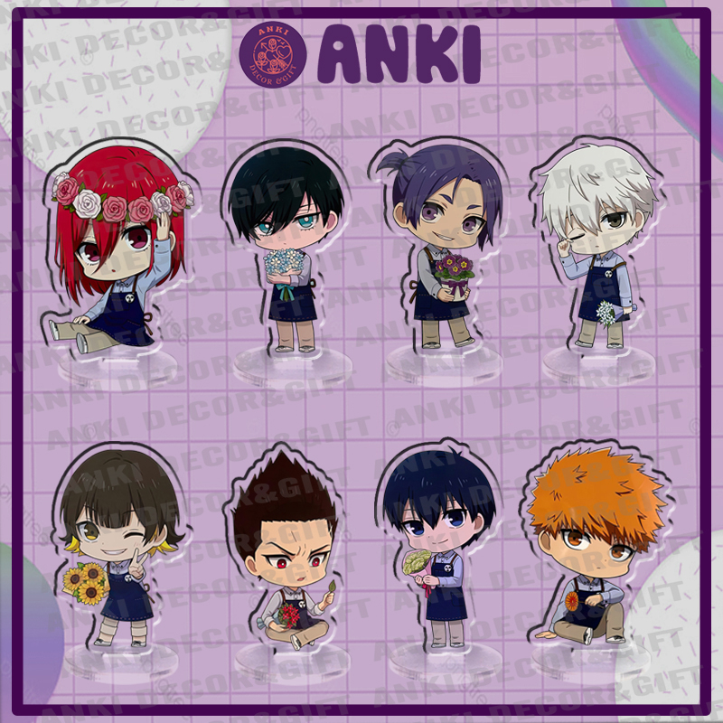 (3cm) Standee printed with BLUE LOCK Striker No. 1 ver HOA anime chibi ...
