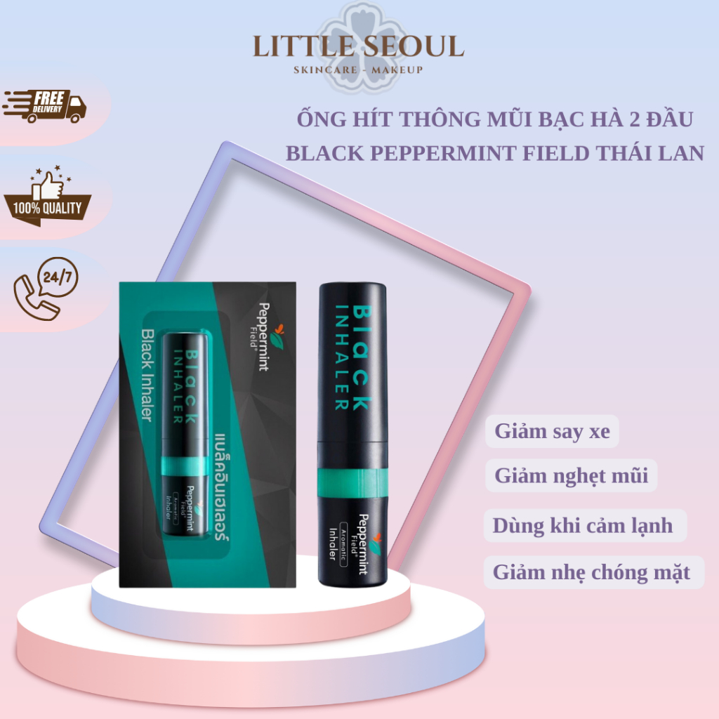 [COMBO 1 Blister of 6 Tubes] Black Peppermint Field Nasal Decongestant ...