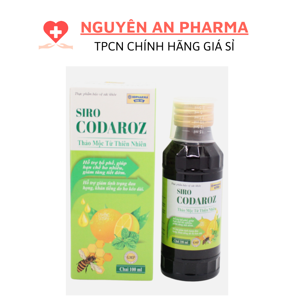 Codaroz Syrup Cough, Sputum Reduction, Hoarseness, Lung Tonic - 100ml ...