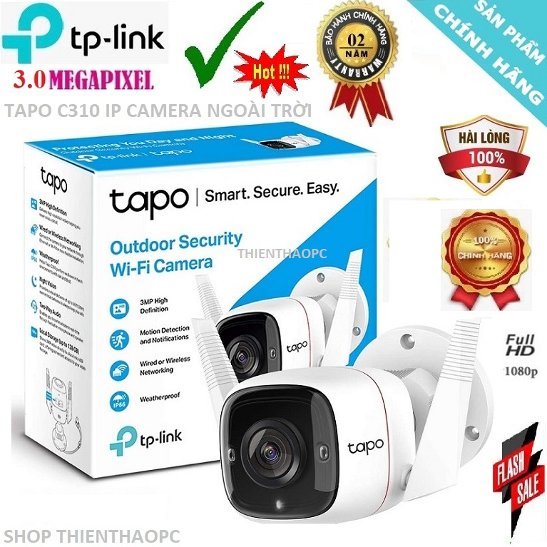 TP-Link Tapo C310 3MP Outdoor Security Wifi IP Camera Genuine Brand New ...