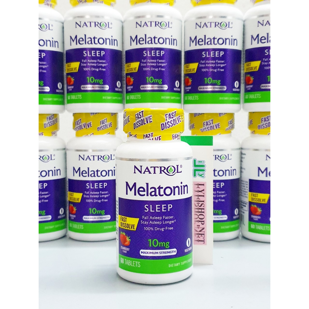 Melatonin Lozenges Help To Sleep Well 10mg 60 Natrol Tablets From The ...