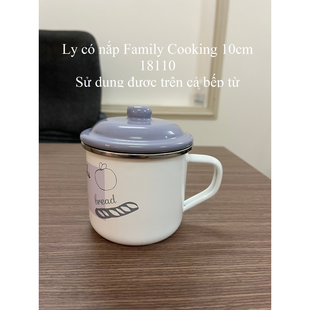 Family Cooking cup with lid 10cm 18110 - 18111 Can be used on induction ...
