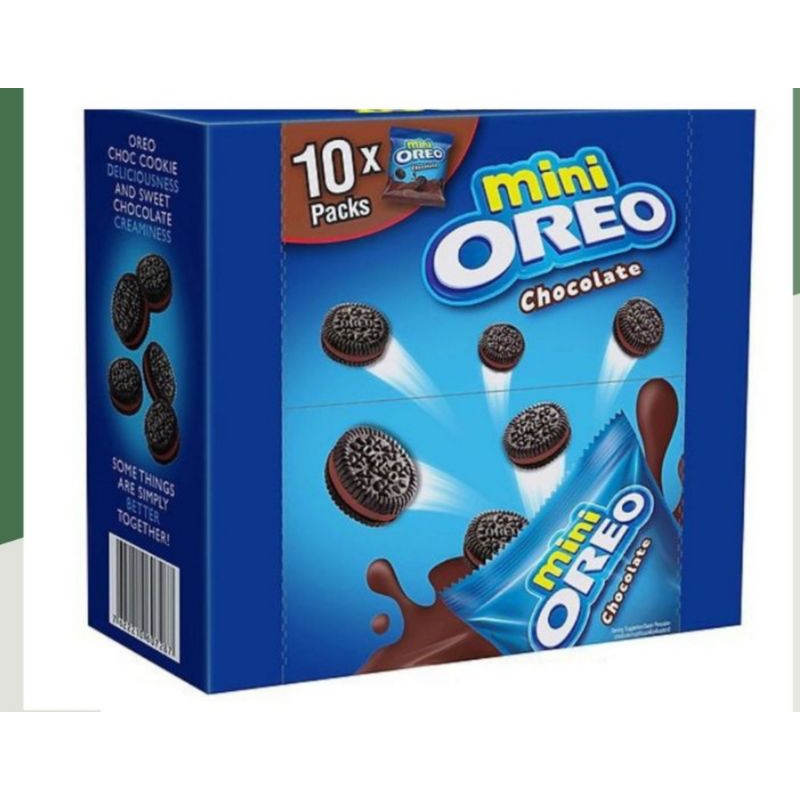 Oreo mini chocolate cookies box of 10 packs 204g | Shopee Singapore