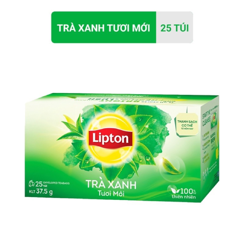 Lipton Fresh Green Tea Filter Bag Box Of 10 Packs, 50 Packs | Shopee ...