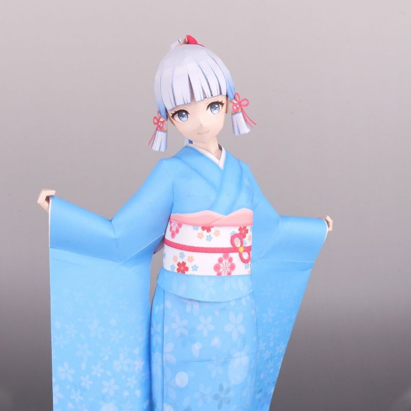 Paper model Anime girl Anime Game [Genshin Impact] Kamisato Ayaka ...