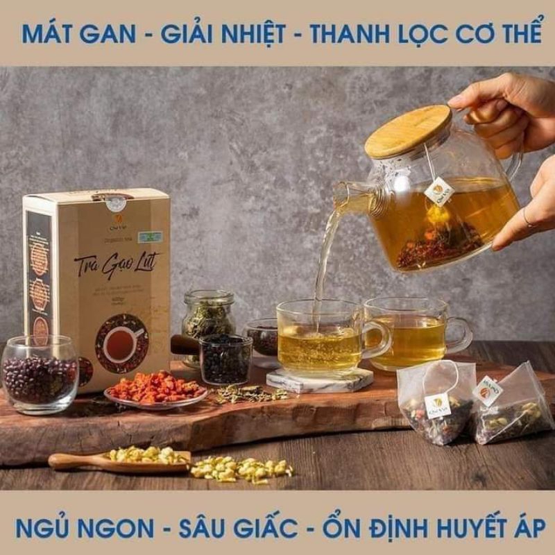 Que Viet Brown Rice Tea 4 trial packs - 1 box of 20 packs | Shopee ...