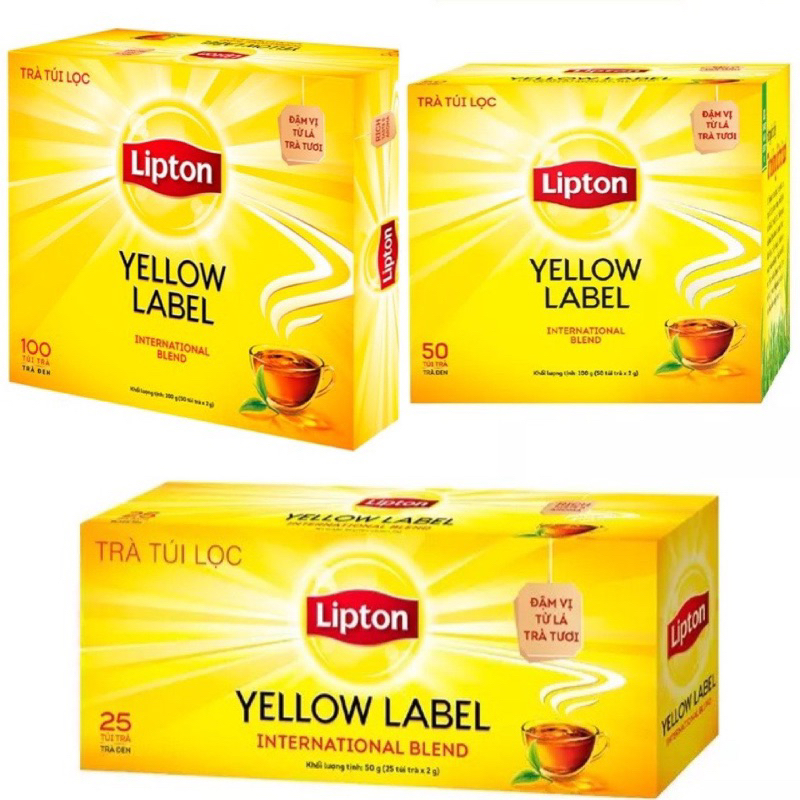 Lipton Yellow Label Tea Bags Box of 25, 50, 100 packs | Shopee Singapore