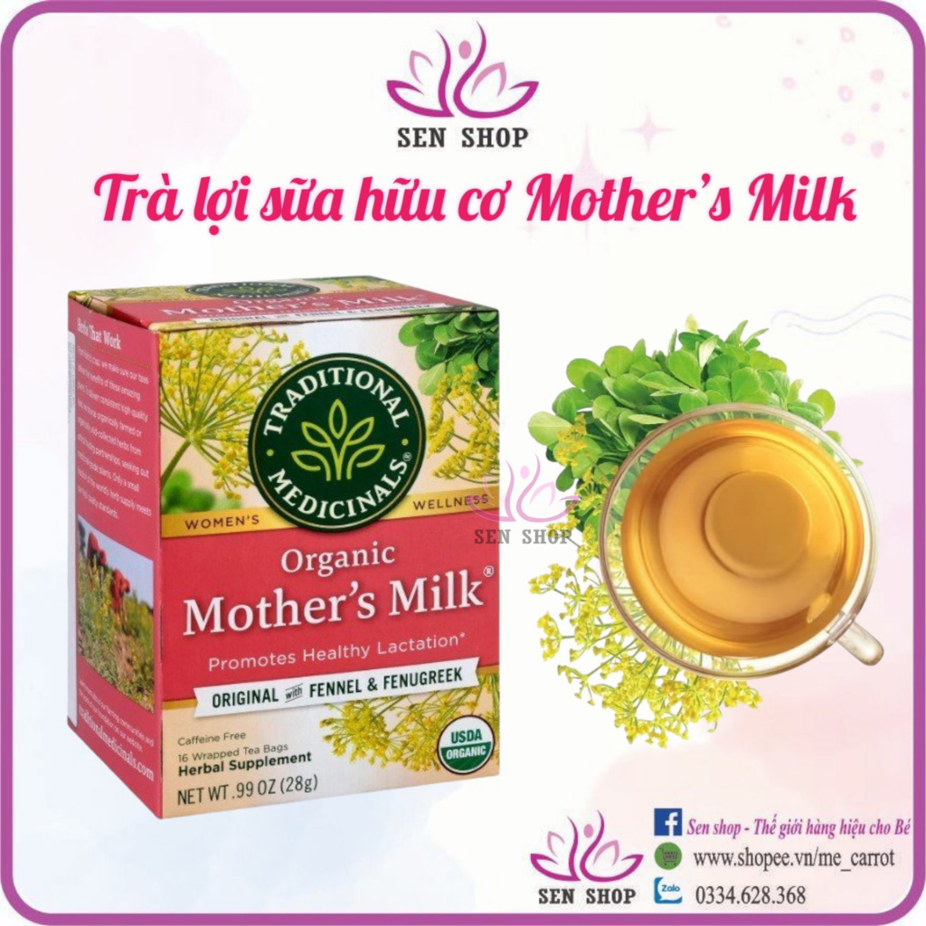 Organic Mother's Milk Tea Traditional Medicinals - Box Of 16 Packs ...