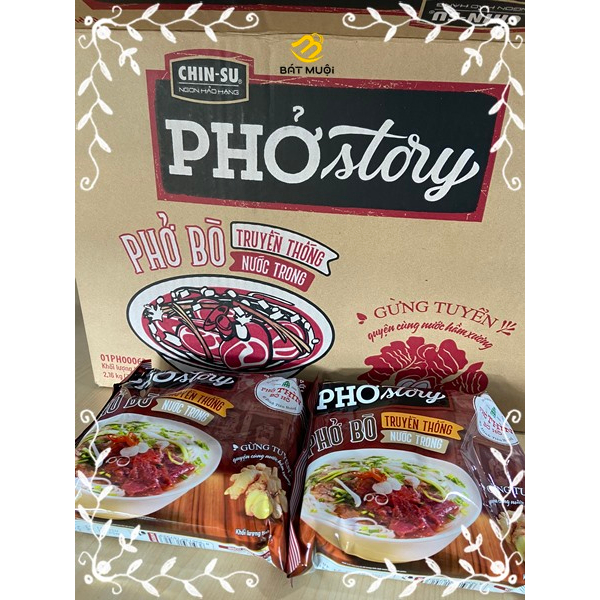 2 packs of Pho Story instant beef pho with traditional flavor, 72g pack ...