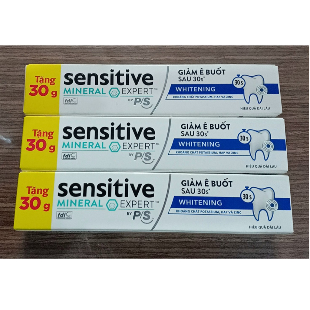 5 Tubes Of PS Sensitive Toothpaste Reduces Sensitivity After 30 Seconds ...