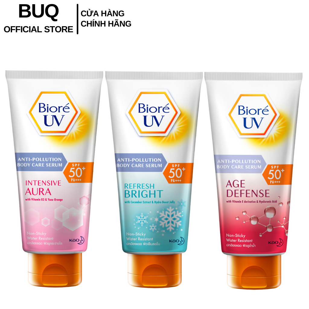 Biore Body Sunscreen Serum SPF50/PA+++ 150ml/50ml | Shopee Singapore