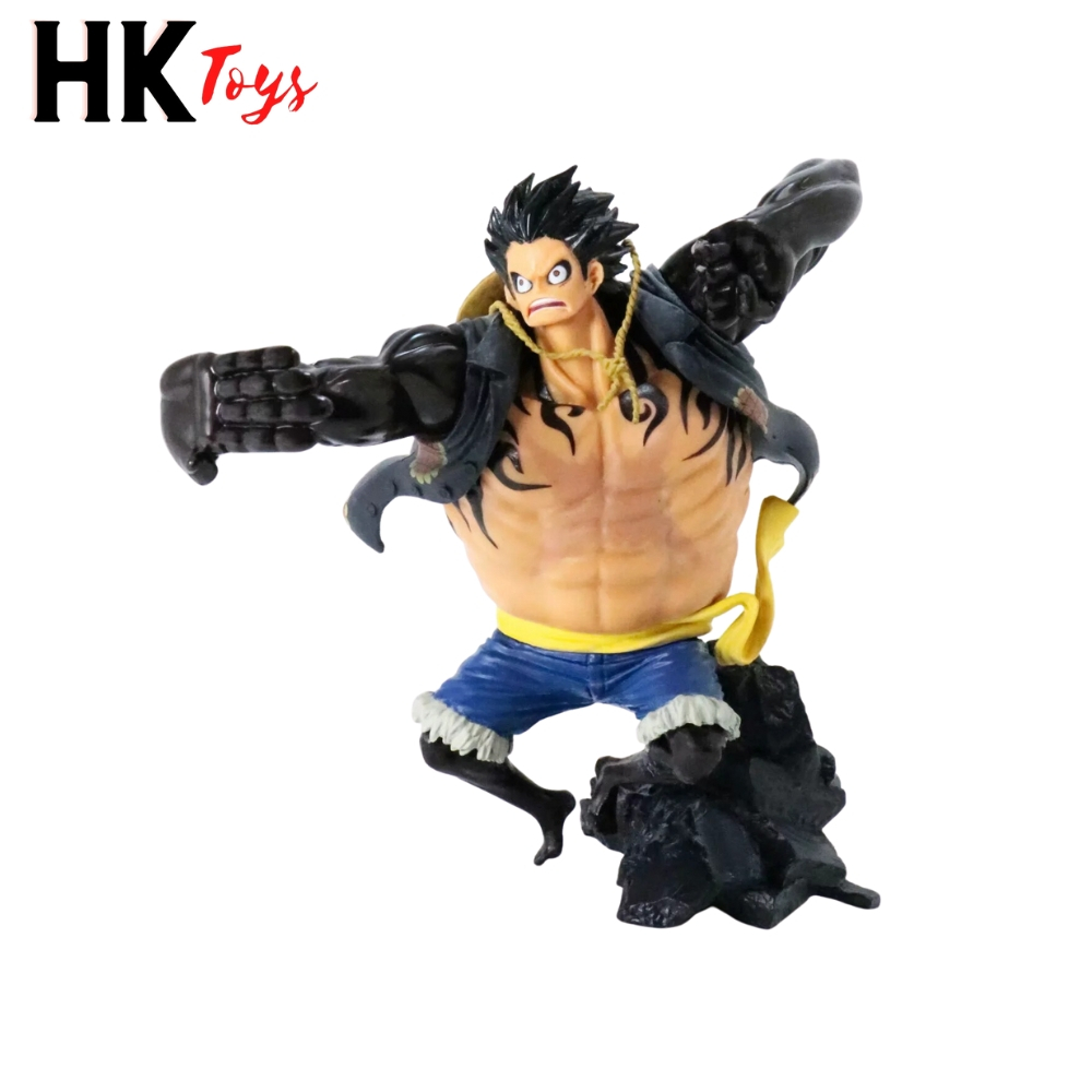 Super beautiful one piece luffy gear 4 model 14cm tall in fighting ...