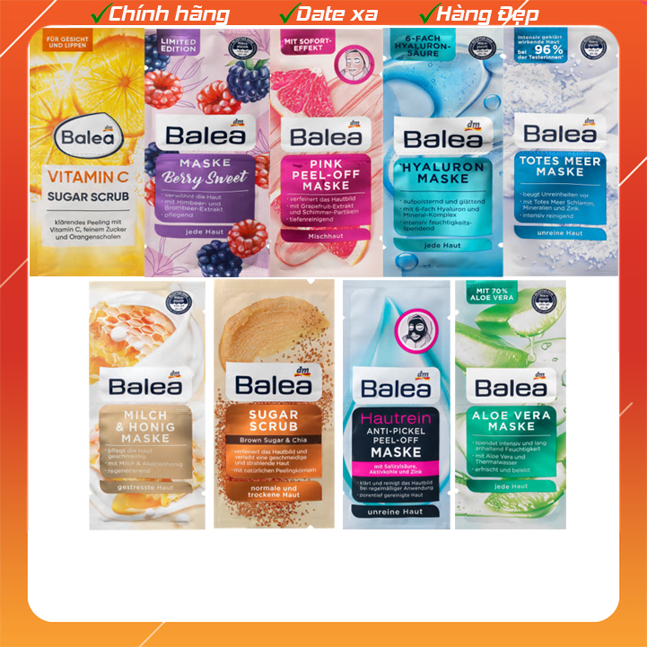 German domestic Balea mask for whitening, smoothing and rejuvenating ...