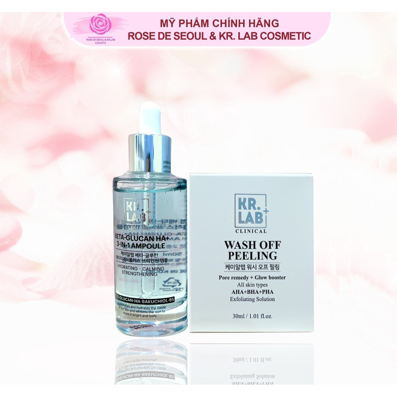 Combo beta glucan serum Kr.Lab 50ml + Krlab skin peel 30ml latest ...
