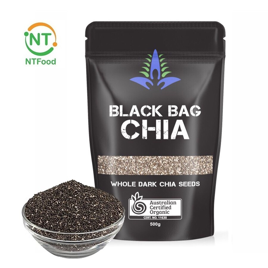 Australian Black Bag chia Seeds 500g Bag DATE 12/2025 NTFood - Nhat Tin ...