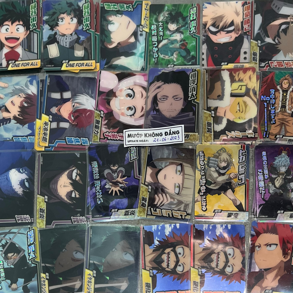 [MHA Available - P08] metal wafer card MY HERO ACADEMIA MHA dignity ...