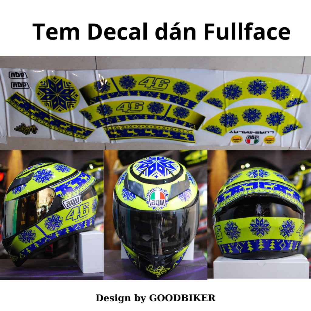 Full face helmet sticker | Shopee Singapore