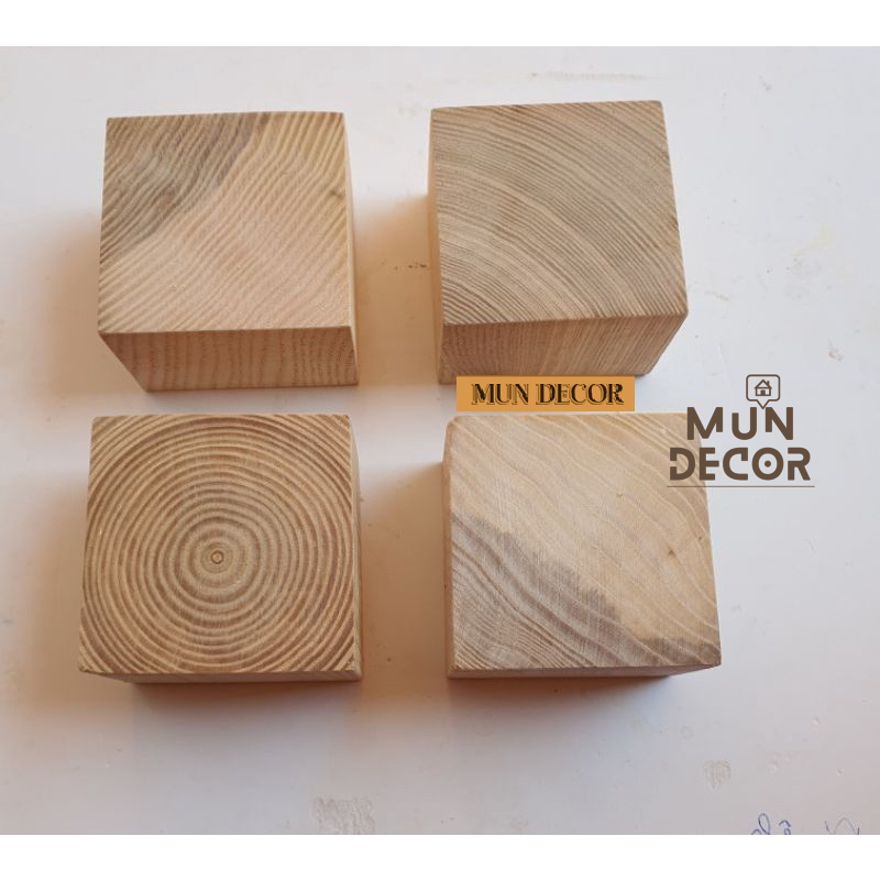 Square Wooden Piece, Cube 5cm, 6cm, 7,3cm. 6cm Cylinder Block | Shopee ...