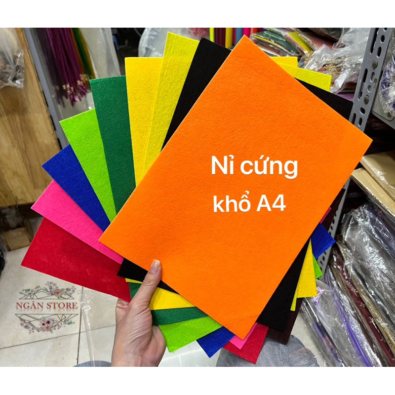 Set of 10 A4 size hard felt sheets (10 colors) | Shopee Singapore