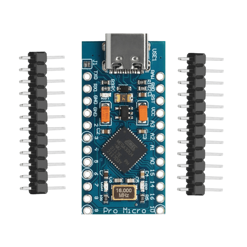 Arduino Pro Micro 5V / 16MHz Circuit USB C Port (ATMEGA32U4 chip ...