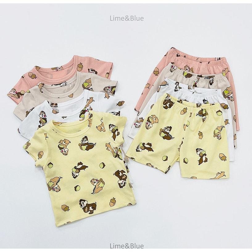 Lime&blue Disney Squirrel Set for Korean Children | Shopee Singapore