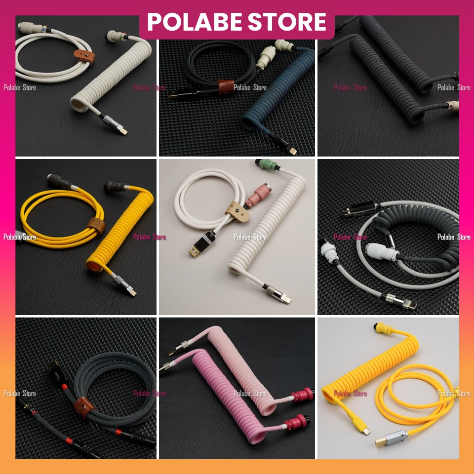 Custom cable for Type-C mechanical keyboard, high quality parachute ...