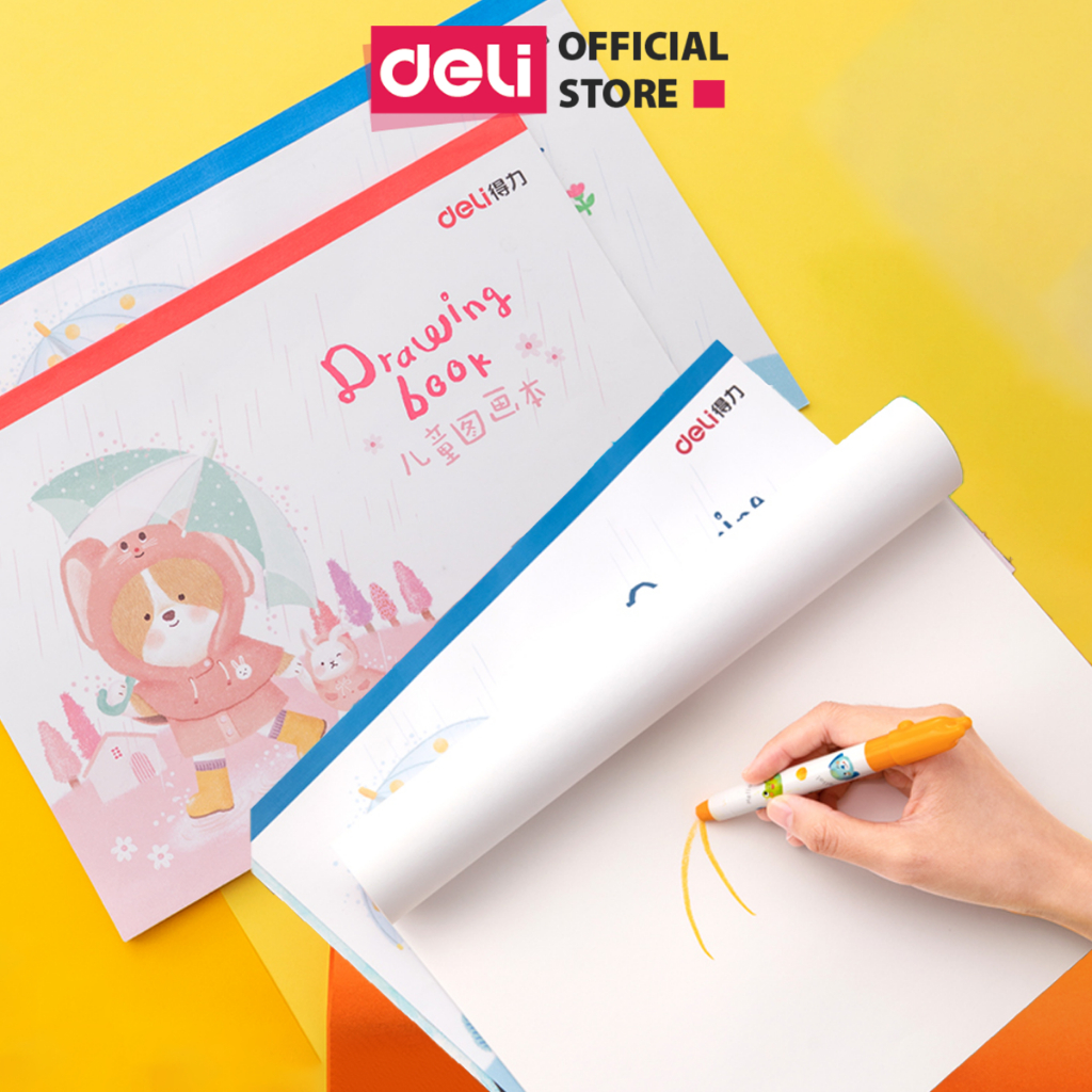 A4 Deli Student Drawing Notebook 40 Pages - Coloring Book Thick and ...