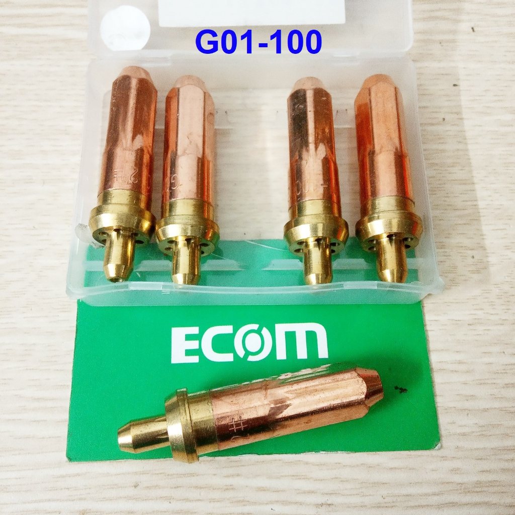 OXY Gas oxygen cutting nozzle G01-100 - Box of 5 neutral cutting nozzles 1,2,3 for cutting wind ...