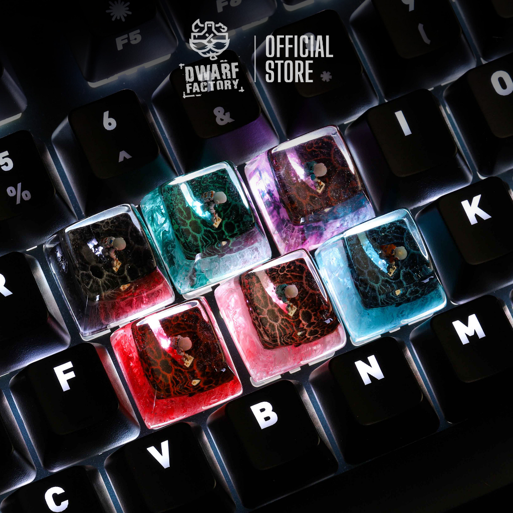 Keycap Artisan Mechanical Keyboard Dwarf Factory - Moondust - SAR1 ...
