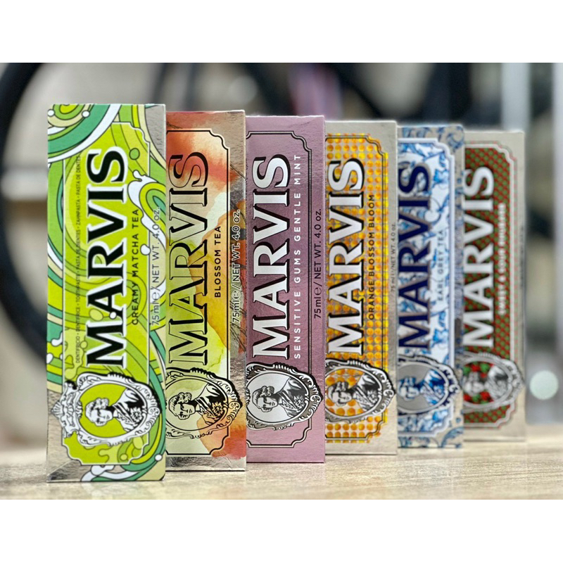 Marvis TEA Collection toothpaste tea flavor (Blossom Tea, Creamy Matcha ...
