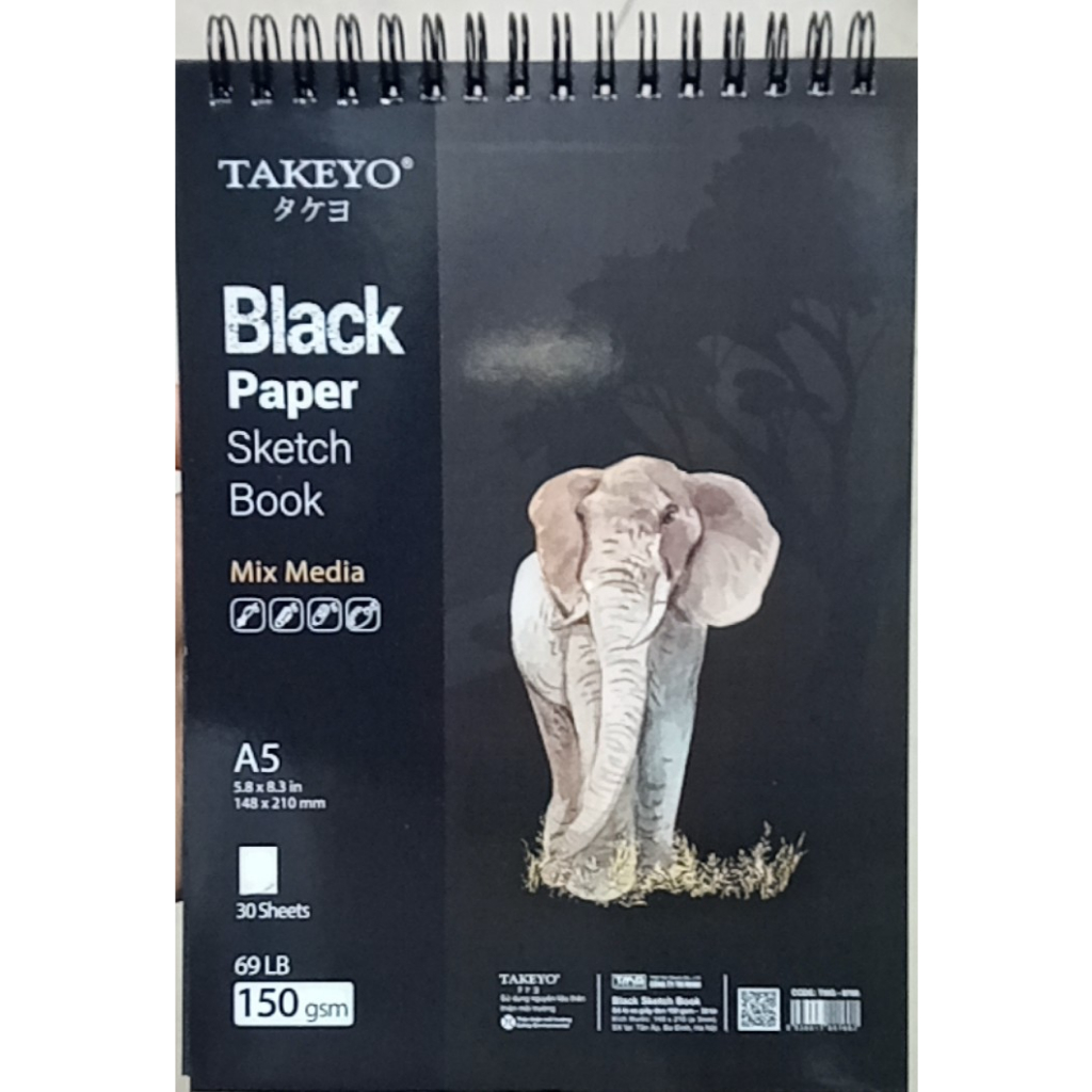 A5 150gsm black paper notebook (30 sheets) | Shopee Singapore