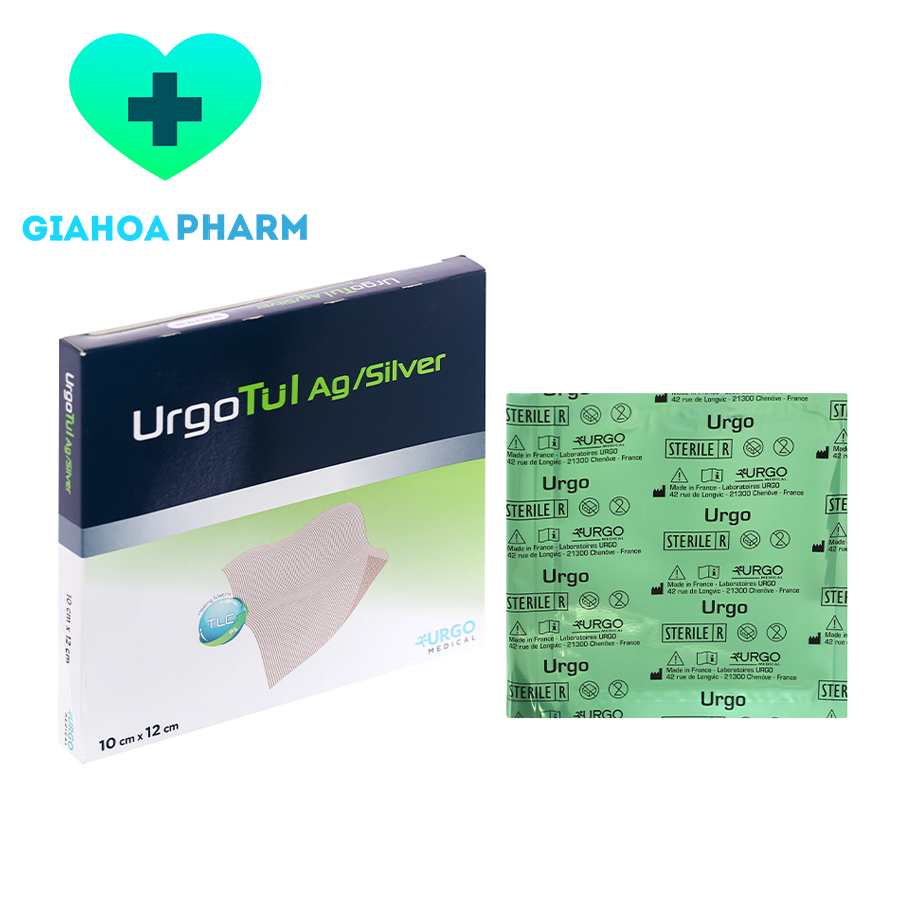 Urgotul Ag / Silver (URGO) medical mesh gauze is antibacterial, heals quickly, changes bandages ...
