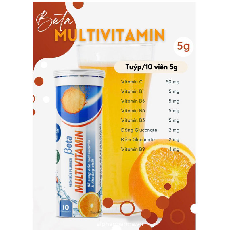 Beta Multivitamin VitaminC Effervescent Tablets Supplement Vitamins and ...