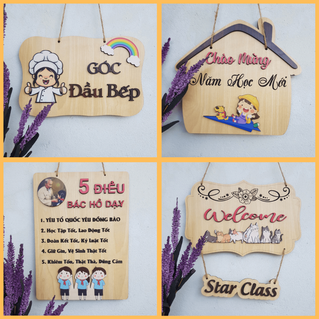 Wooden board for classroom decoration - Study corner board - Classroom ...