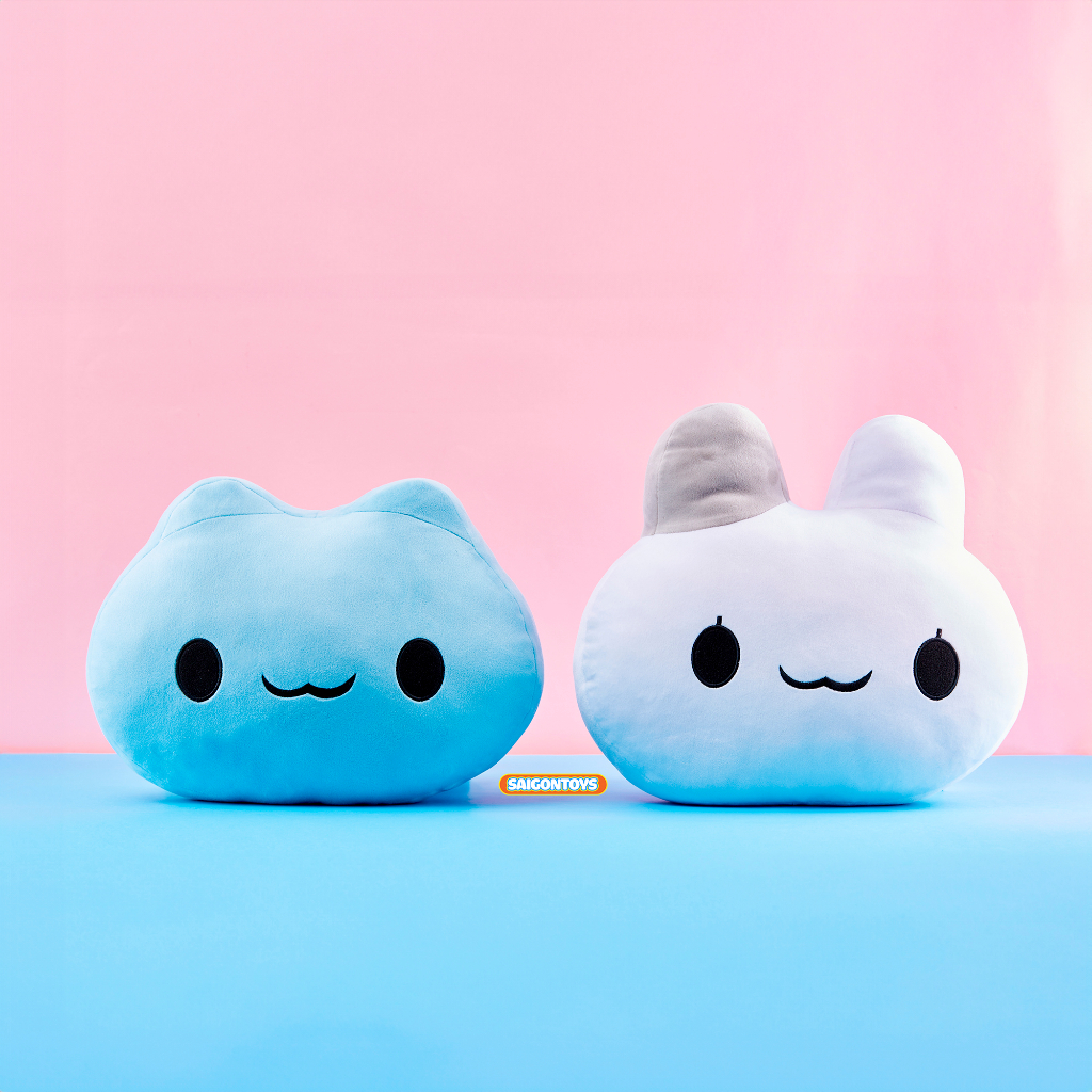 Cute Cat Capoo and Tuu Rabbit Office Pillows (40cm x 30cm) | Shopee ...