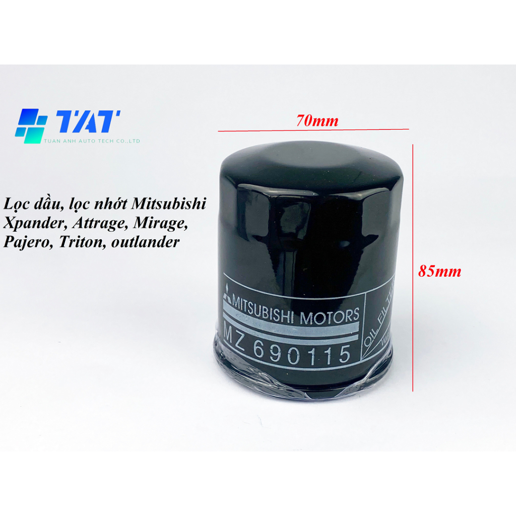 Car engine oil filter for Mitsubishi Xpander, Attrage, Mirage, Pajero ...