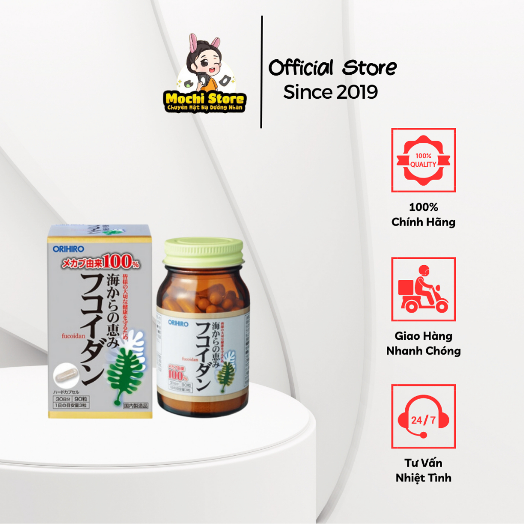 Fucoidan Orihiro Algae Tablets Support Cancer Treatment, Box of 90 ...