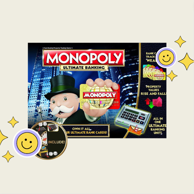 Monopoly Ultimate Banking 4.0 ATM Billionaire Chess Set With Electronic ...