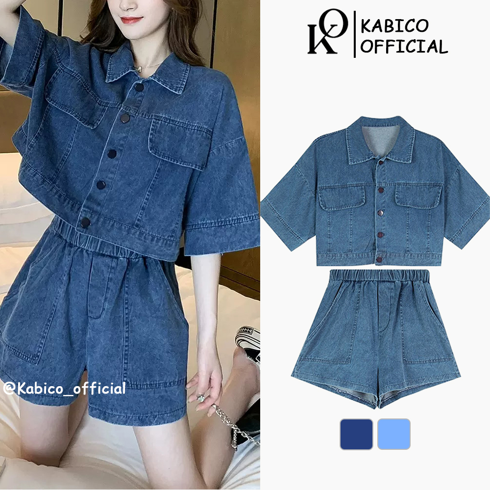 Women's short jeanJacket, cropped jean jacket, shorts and jean shirt ...