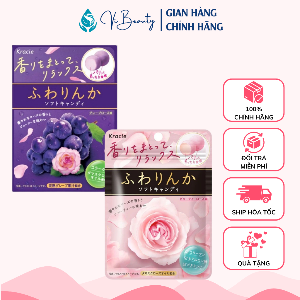 Japanese Body Fragrant Kracie Collagen Rose Candy Pack of 10 tablets 32g | Shopee Singapore