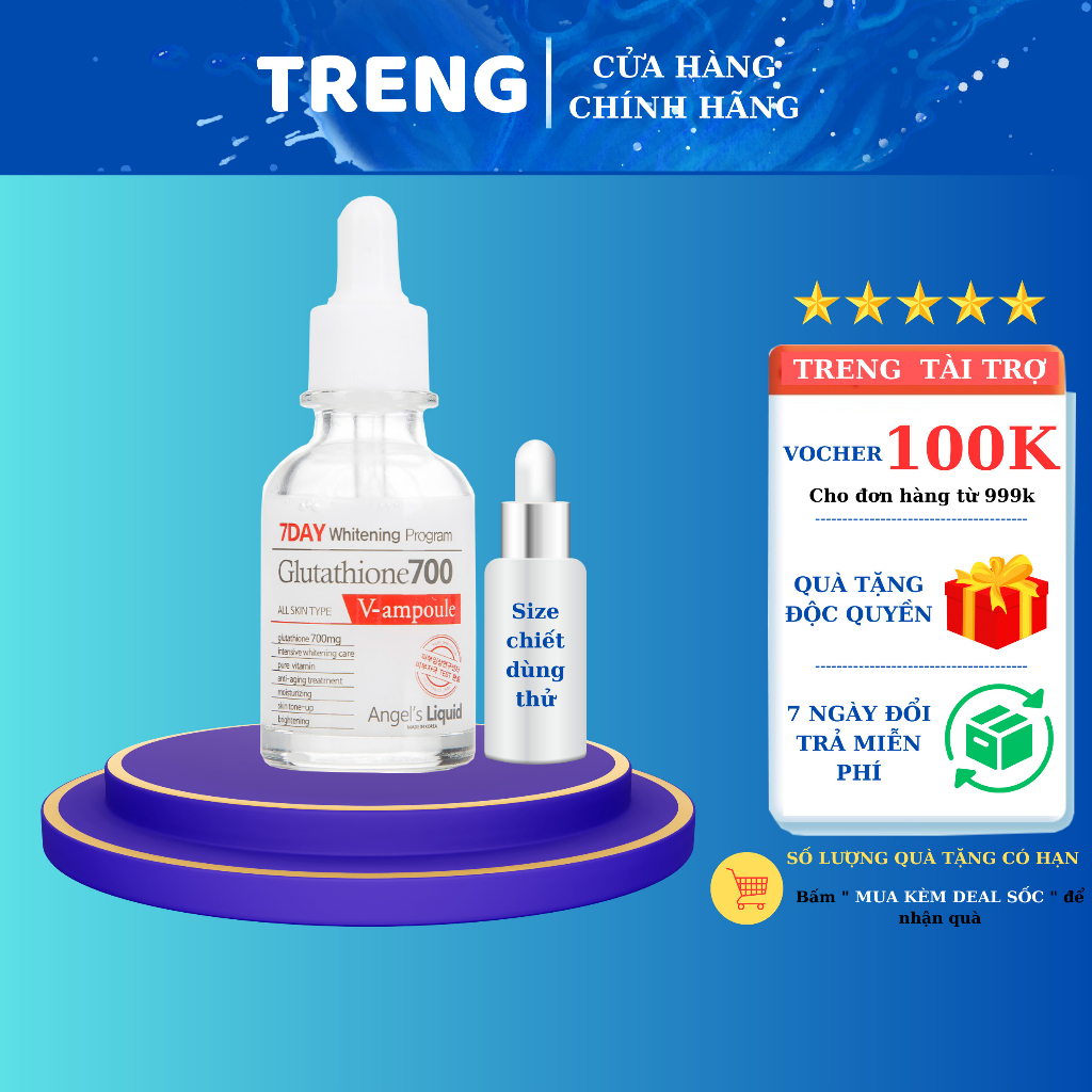 Angel's Liquid 7 Day Glutathione 700 Whitening Serum - Angel's Liquid 7 ...