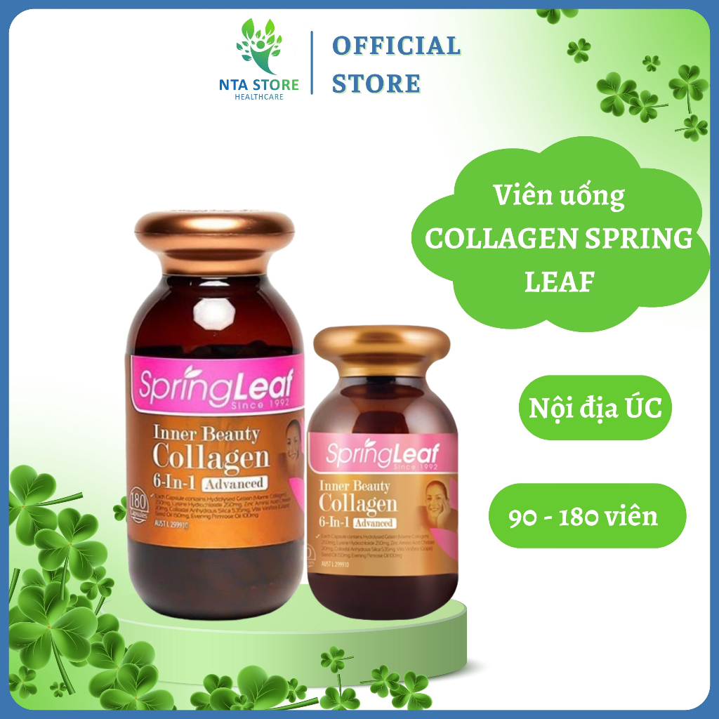 Spring Leaf Inner Beauty Collagen 6-in-1 Collagen Pills, 6-in-1 ...