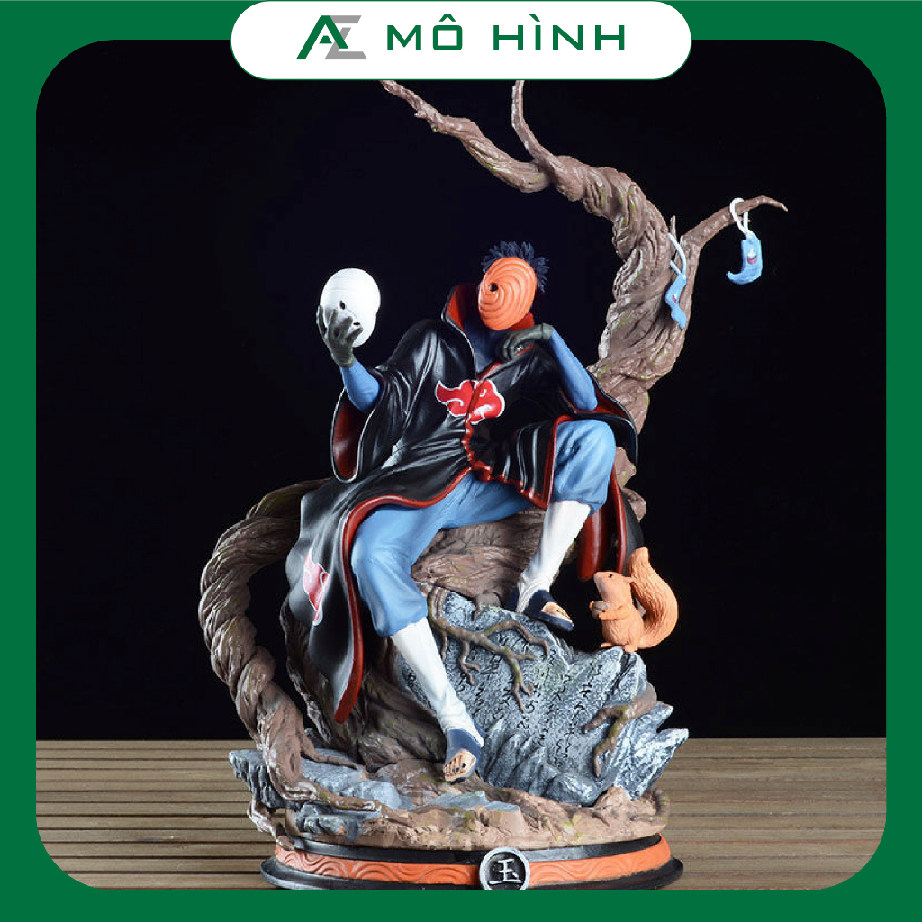 Naruto - Uchiha Obito model sitting under a very chill tree, 33cm tall ...