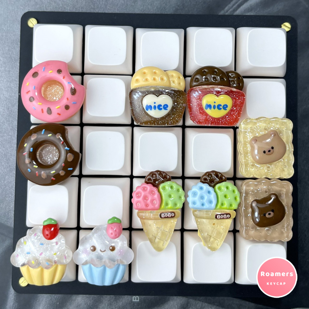 Super Product Foody Donut Cookie Cute Mechanical Keyboard Button PBT ...
