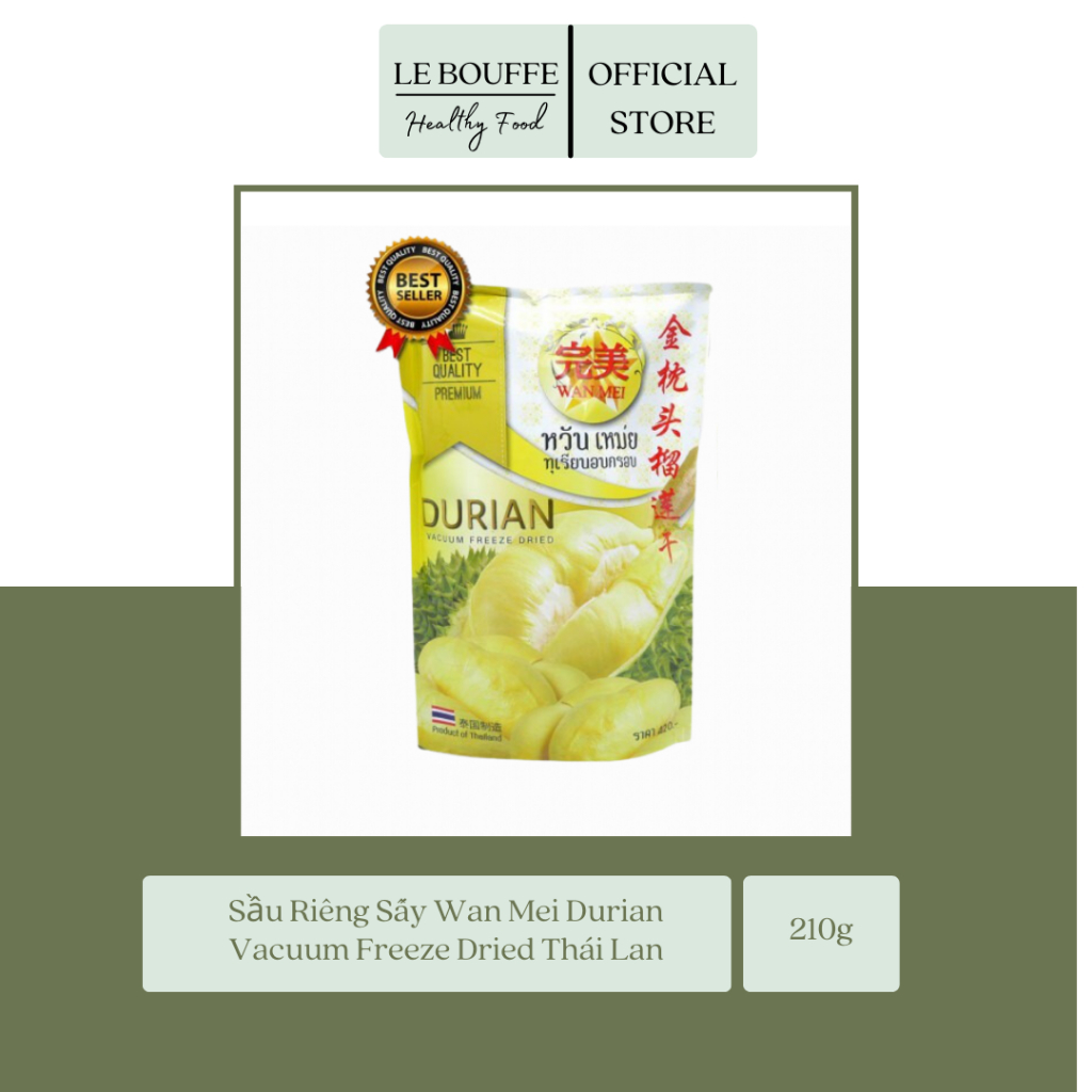 Wan Mei Dried Durian Vacuum Freeze Dried Thailand | Shopee Singapore