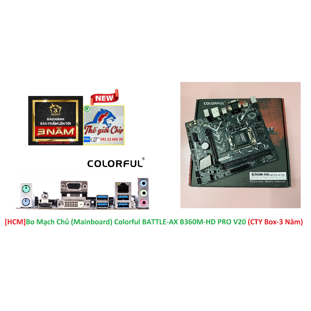 [HCM] Colorful BATTLE-AX B360M-HD PRO V20 Mainboard (Mainboard ...
