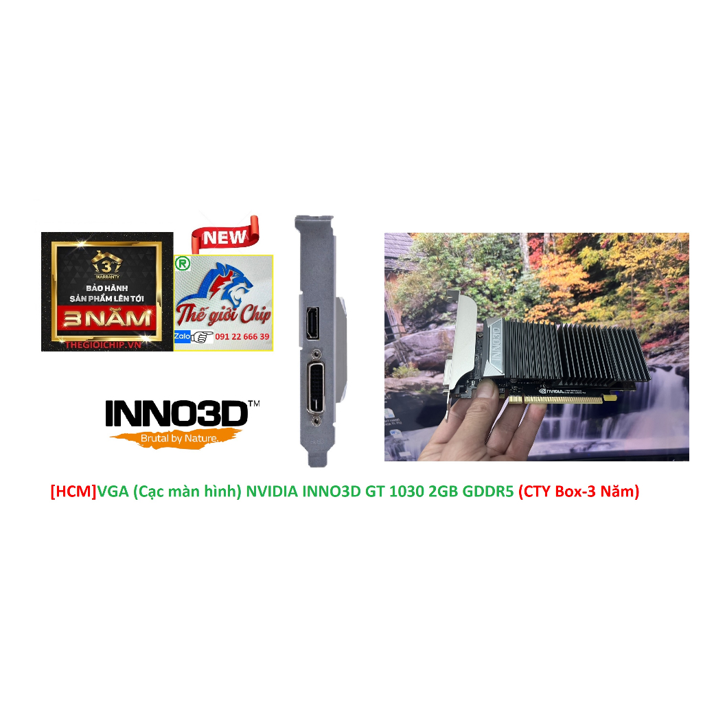 [HCM]VGA (Video Card) NVIDIA INNO3D GT 1030 2GB GDDR5 (CTY Box-3 Years ...