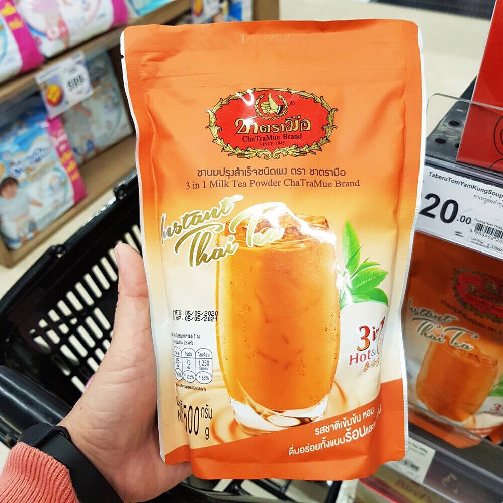 Chatramue 3 in 1 Thai Milk Tea Powder Thai Thai Red Thai Green Sliced 5 ...