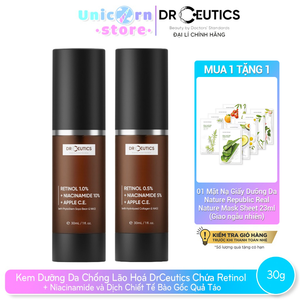 DrCeutics Anti-Aging Cream Contains Retinol + Niacinamide and Apple ...