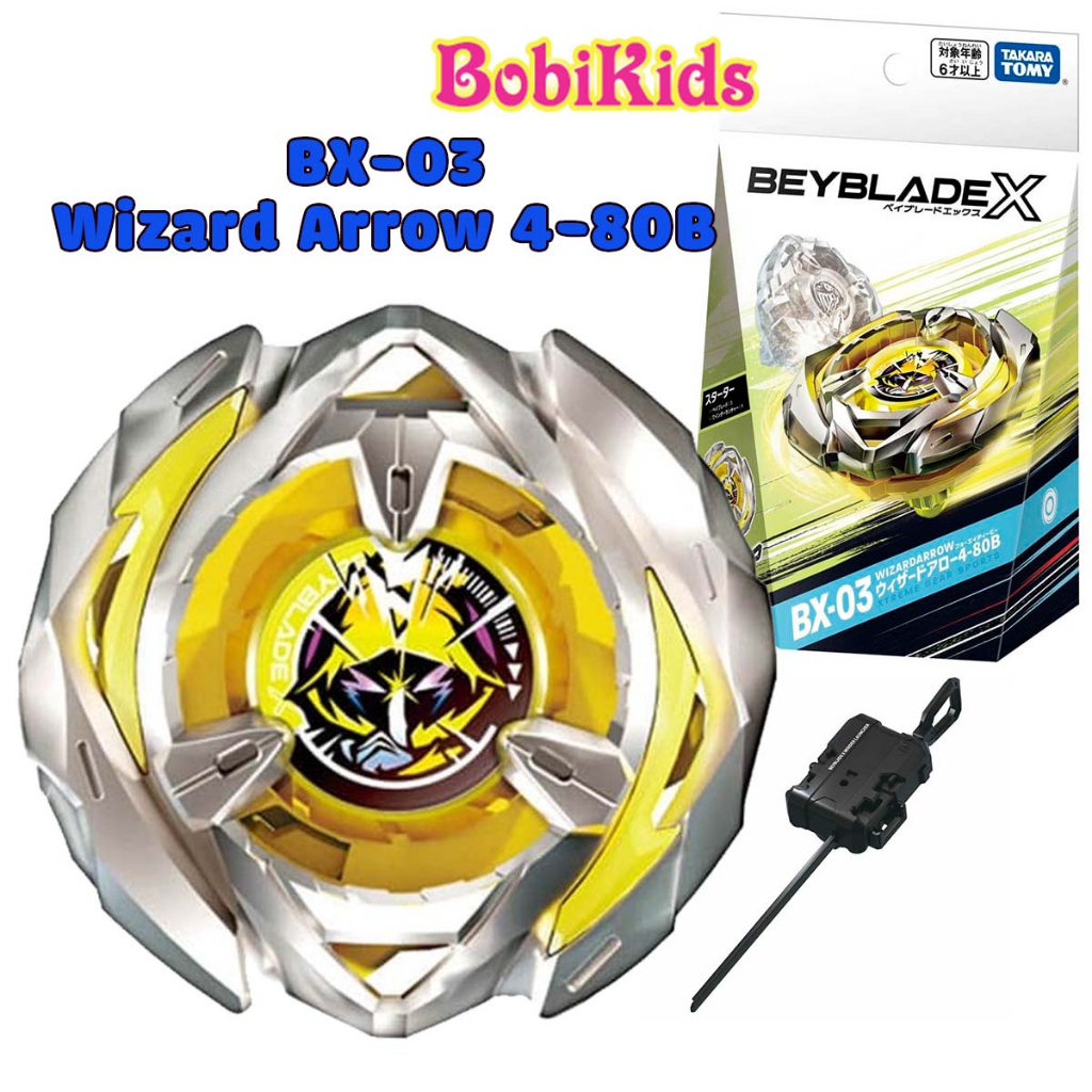 Beybladex - Spinner BX03: Starter Wizard Arrow 4-80B | Beyblade X ...